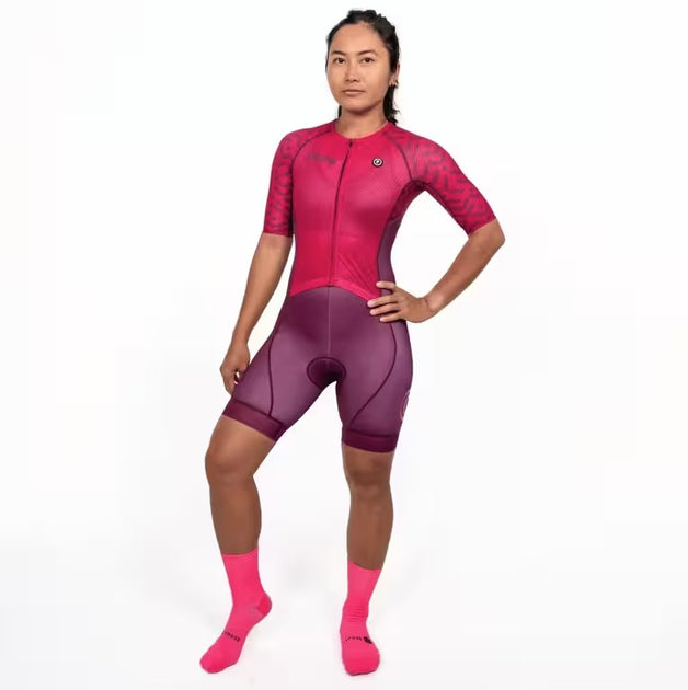 PURPOSE CLASSIC HYPERMESH PRO TRISUIT - PINK/PURPLE – Swim T3